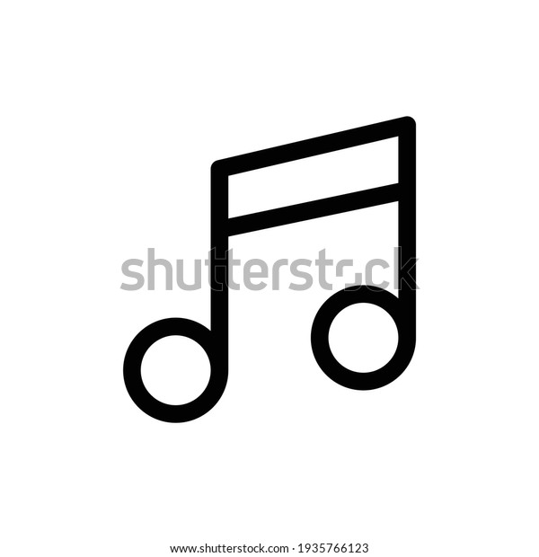 Music Notes Icons Set Black Notes Stock Vector (Royalty Free ...