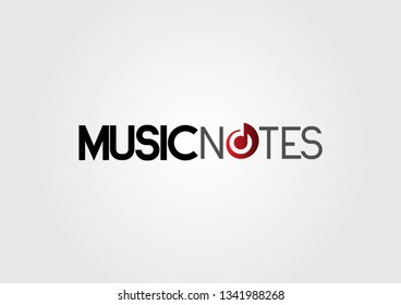 Music Notes Logo Design Stock Vector (Royalty Free) 1341988268 ...