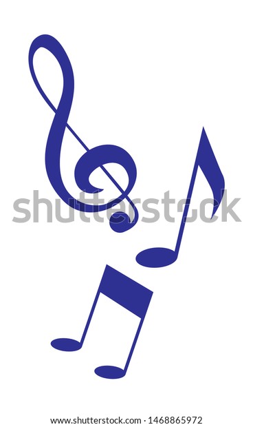 Music Notes Melody Symbol Background Stock Vector (Royalty Free ...