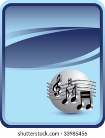 Music Notes On Classic Clean Background Stock Vector (Royalty Free ...