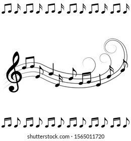 249 Wavy music staff Images, Stock Photos & Vectors | Shutterstock