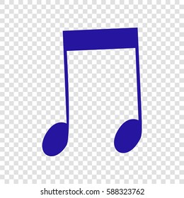 Music Notes Sign Illustration Vector Blue Stock Vector (Royalty Free ...