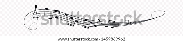Music Notes Symbols Isolated Vector Illustration Stock Vector (Royalty ...