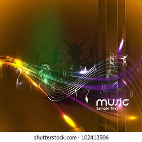Music Notes Wave Line Design Use 스톡 벡터(로열티 프리) 102413506 | Shutterstock