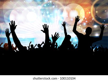 6,422 Concert Crowd Poster Vector Images, Stock Photos & Vectors ...