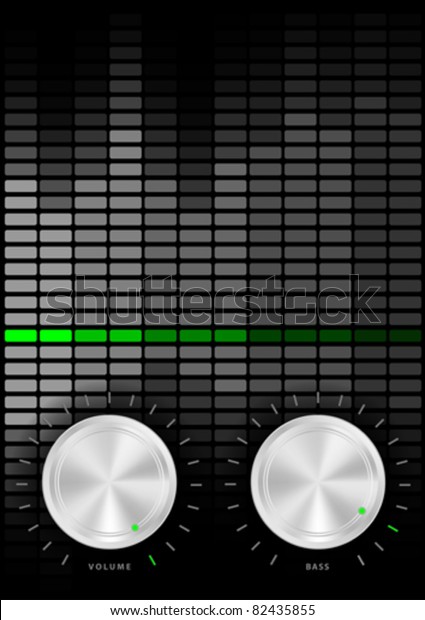 Music Party Background Amplifier Volume Bass Stock Vector (Royalty Free ...
