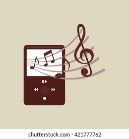 Music Player Design Stock Vector (Royalty Free) 421777762 | Shutterstock