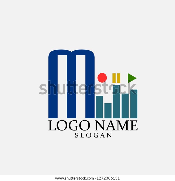 Music Player Letter M Logo Vector 库存矢量图（免版税）1272386131 | Shutterstock