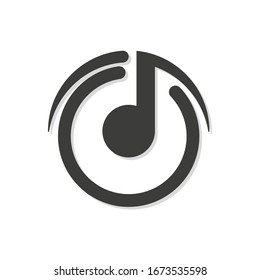 Music Player Logo Vector Illustration Flat Stock Vector (Royalty Free ...