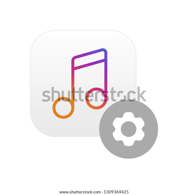 Music Settings Icon Stock Vector (Royalty Free) 1309364425 | Shutterstock