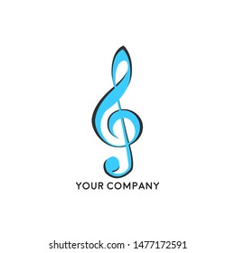 Music Simple Logo Template Vector Illustration Stock Vector (Royalty ...