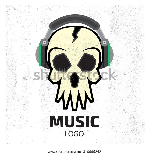 Music Skull Logo Record Studio Logo Stock Vector (Royalty Free ...