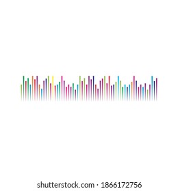 Music Soundwave Icon Vector Flat Design Stock Vector (Royalty Free ...