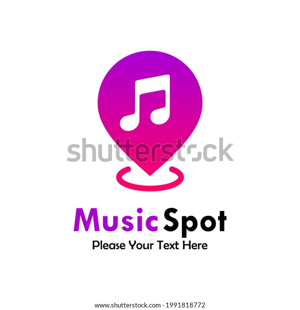 Music Spot Logo Template Illustration Stock Vector (Royalty Free ...