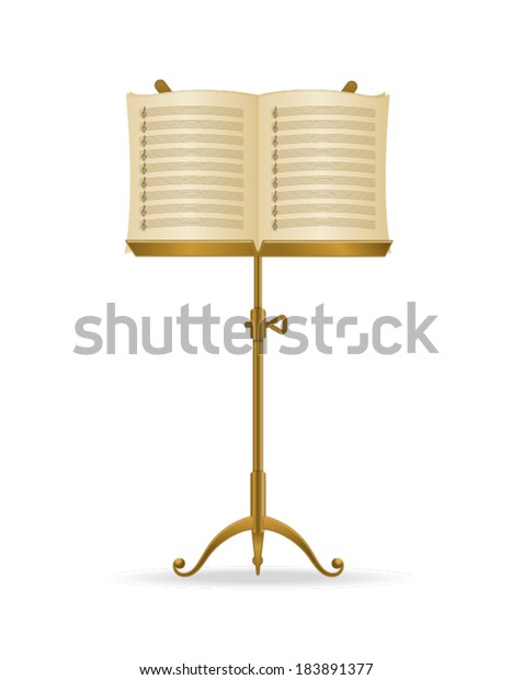 Music Stand Stock Vector (Royalty Free) 183891377 | Shutterstock