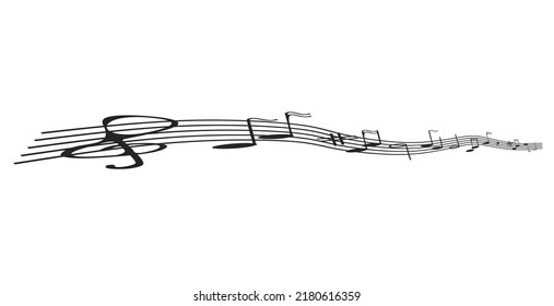Music Swirl Shape Vector Illustration Stock Vector (Royalty Free ...