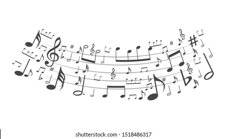 Music Symbol Background Elements Musical Background Stock Vector ...