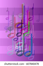 Music Template Background Stock Vector (Royalty Free) 607840478 ...