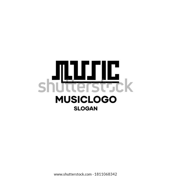 Music Theme Logo Music Logo Abstract Stock Vector (Royalty Free ...