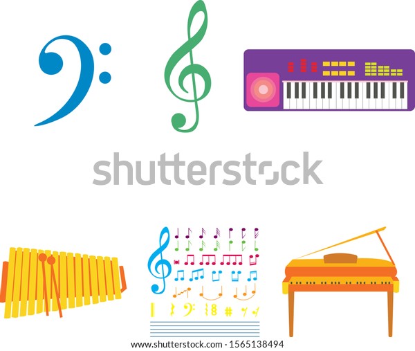 Music Tools Vector Illustration Icon Set Stock Vector (Royalty Free ...