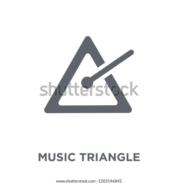 Music Triangle Icon Music Triangle Design Stock Vector (Royalty Free ...