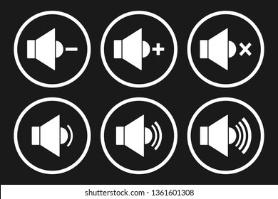 Audio Remote Control Buttons Icon Set: vector de stock (libre de ...