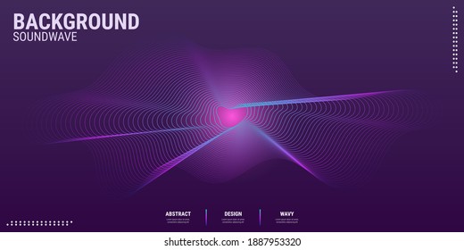 Music Wave Background Design Electronic Music Stock Vector (Royalty ...