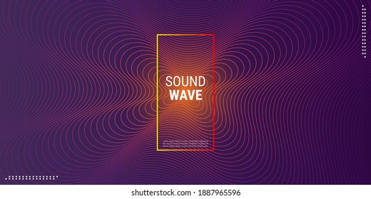 Music Wave Background Design Electronic Music Stock Vector (Royalty ...