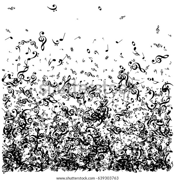 Musical Abstract Vector Background Black Music Stock-vektor (royaltyfri ...
