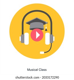 Musical Class Section Icon Concept Stock Vector (Royalty Free ...
