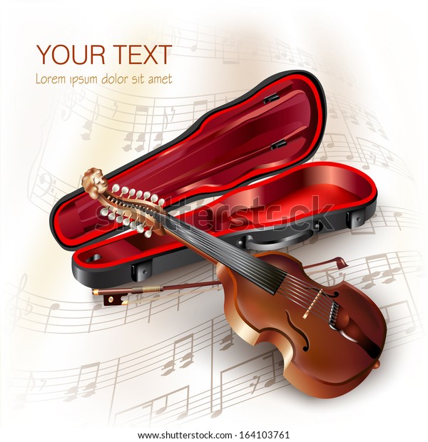 Musical Instrument Series Classical Viola Damore Stock Vector (Royalty ...