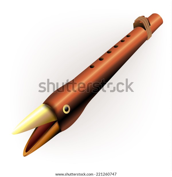 Musical Instruments Series Traditional Native American Stock Vector ...