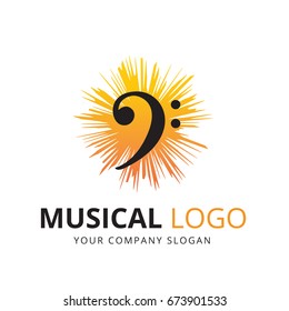 Musical Logo Vector Illustration Stock Vector (Royalty Free) 673901533 ...