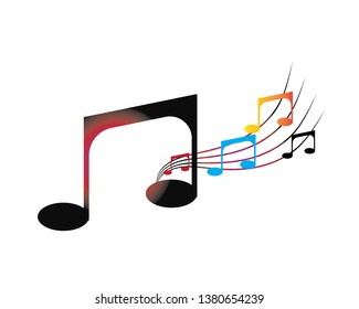 Musical Notes Icon Modern Minimal Flat Stock Vector (Royalty Free ...