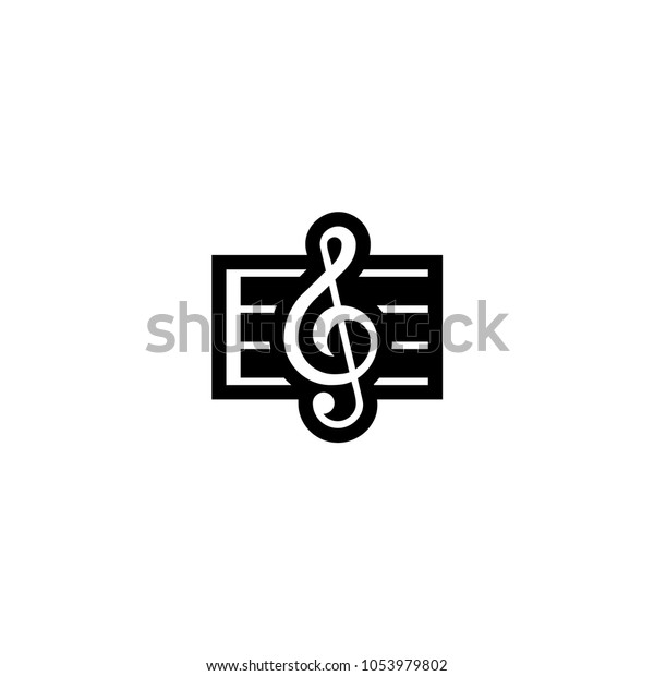 Musical Score Icon Stock Vector (Royalty Free) 1053979802 | Shutterstock