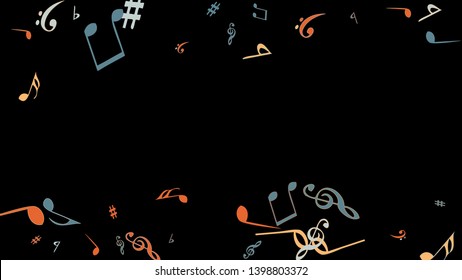 Musical Signs Modern Background Notes Vector Stock Vector (Royalty Free ...