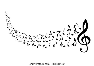 Musical Symbols Musical Notes Treble Clef Stock Vector (Royalty Free ...
