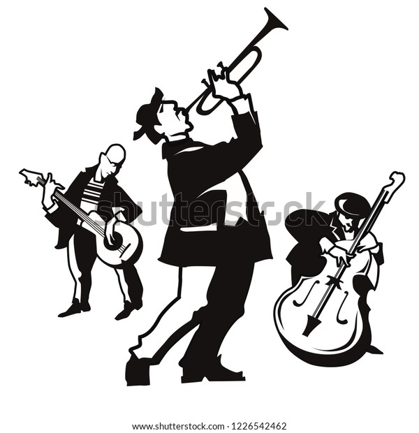 Musicians Design Concept Set Pop Rock Stock Vector (Royalty Free ...