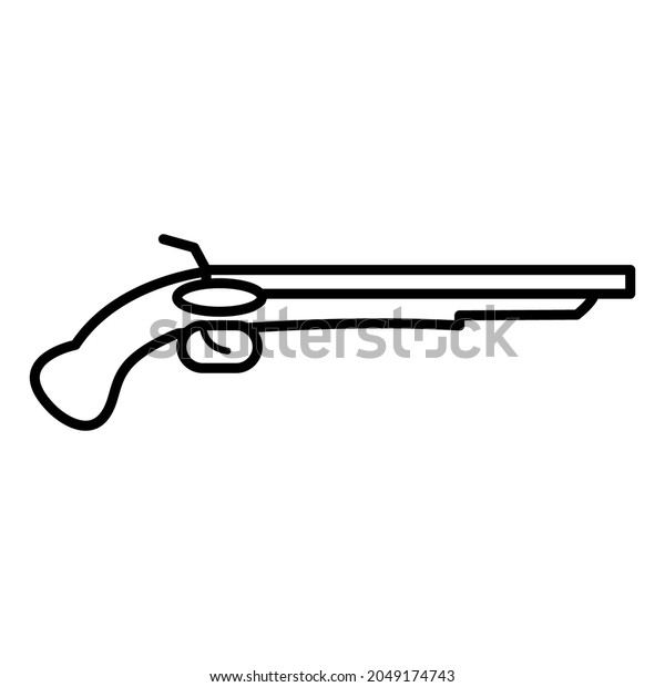 Musket Icon Trendy Vector Design Illustration Stock Vector (Royalty ...
