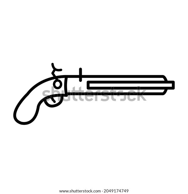 Musket Icon Trendy Vector Design Illustration Stock Vector (Royalty ...