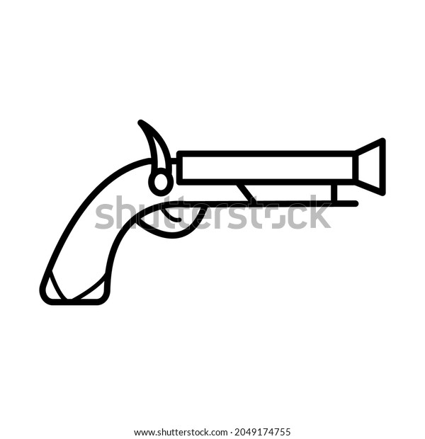 Musket Icon Trendy Vector Design Illustration Stock Vector (Royalty ...