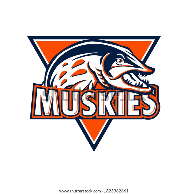 Muskies Fish Logo Illustration Vector Stock Vector (Royalty Free ...