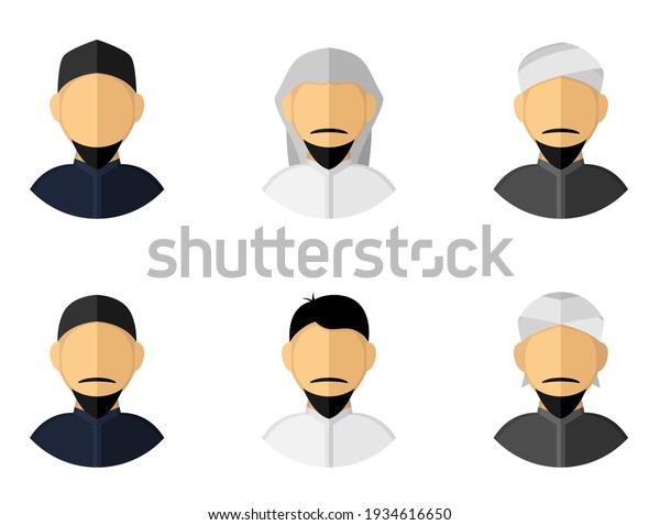 Muslim Character Design Complete His Signature: เวกเตอร์สต็อก (ปลอดค่า ...