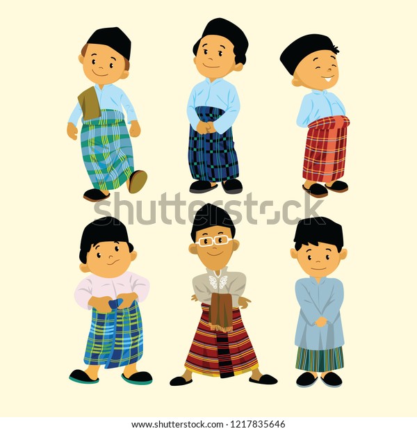 Muslim Islamic Cartoon Vector Illustration Stock Vector (Royalty Free ...