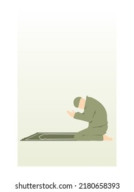 musulman priant les mains d'Allah Priez : image vectorielle de stock ...