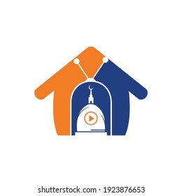 Muslim Tv Vector Logo Design Template Stock Vector (Royalty Free ...