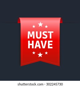 Must Have Red Label Stock Vector (Royalty Free) 302245730 | Shutterstock
