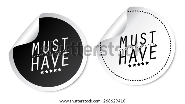 Must Have Stickers Stock Vector (Royalty Free) 268629410 | Shutterstock