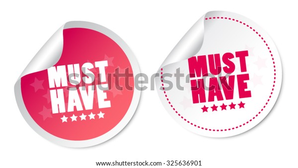 Must Have Stickers Stock Vector (Royalty Free) 325636901 | Shutterstock