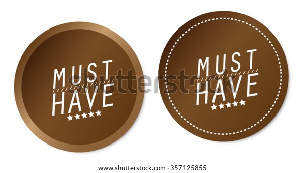Must Have Stickers Stock Vector (Royalty Free) 357125855 | Shutterstock